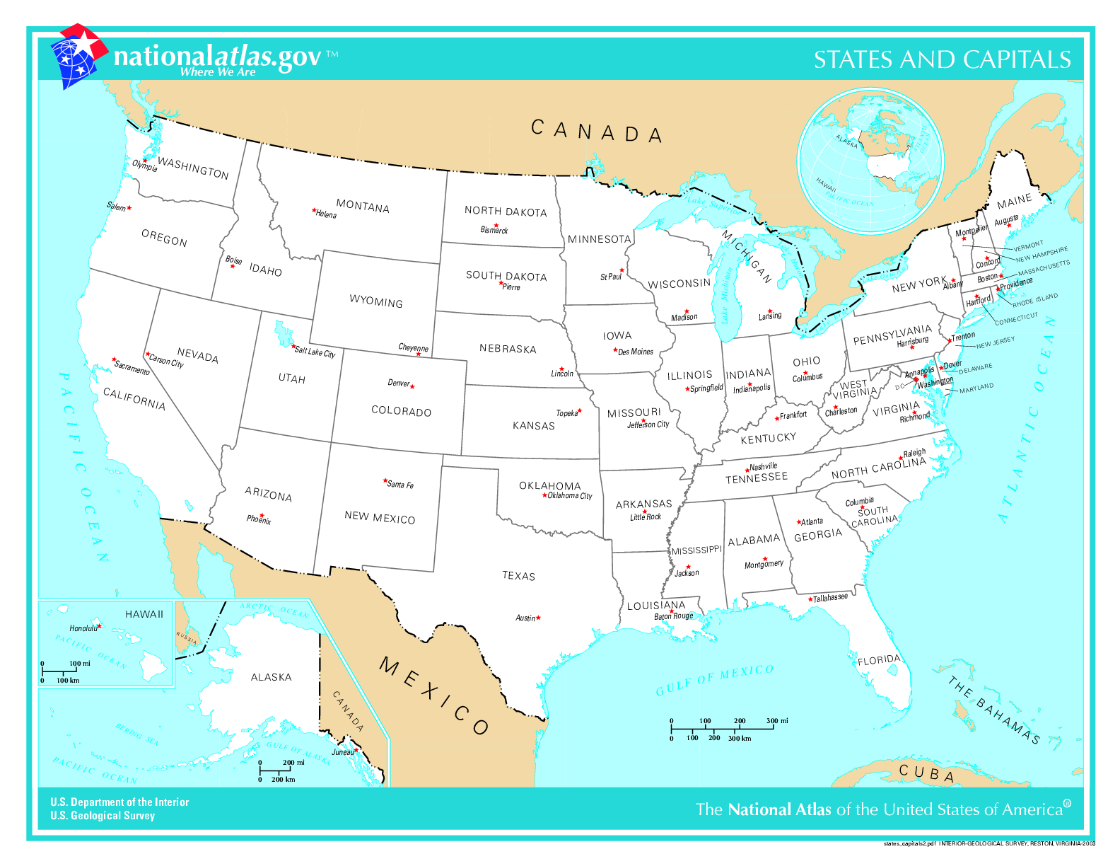Image US Map States And Capitals png Critical Mass