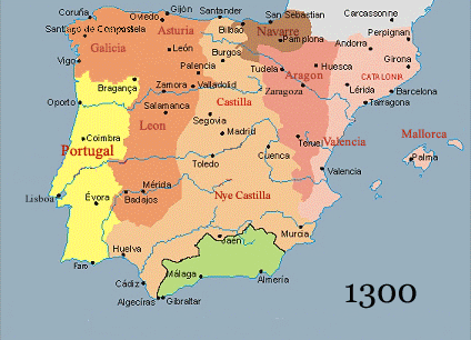 Reconquista maps of the Iberian Peninsula - Wiki Atlas of World History