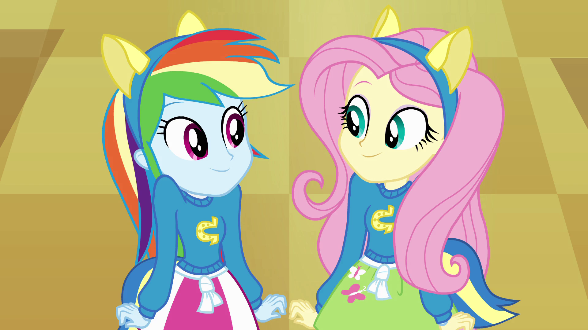 Image - Rainbow Dash and Fluttershy looking at each other EG.png - My ... Image - Rainbow Dash and Fluttershy looking at each other EG.png - My ...