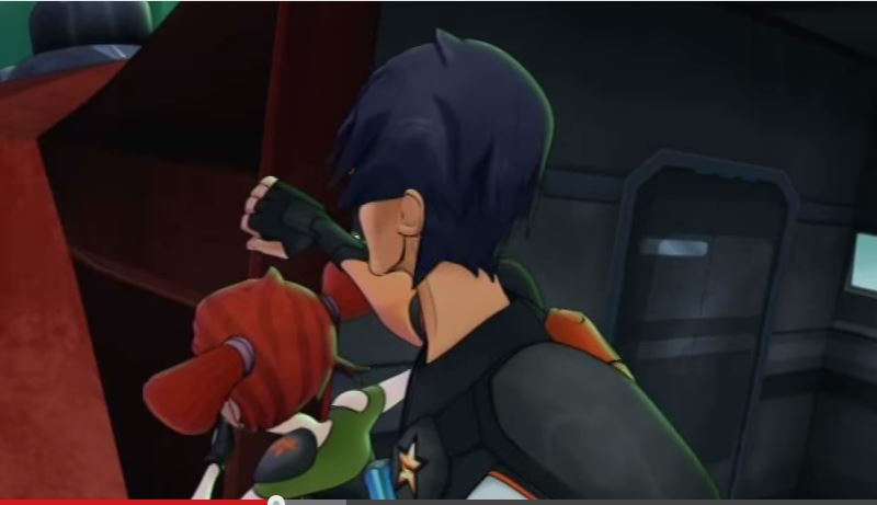 Image Eli And Trixie In The Train Slugterra Wiki