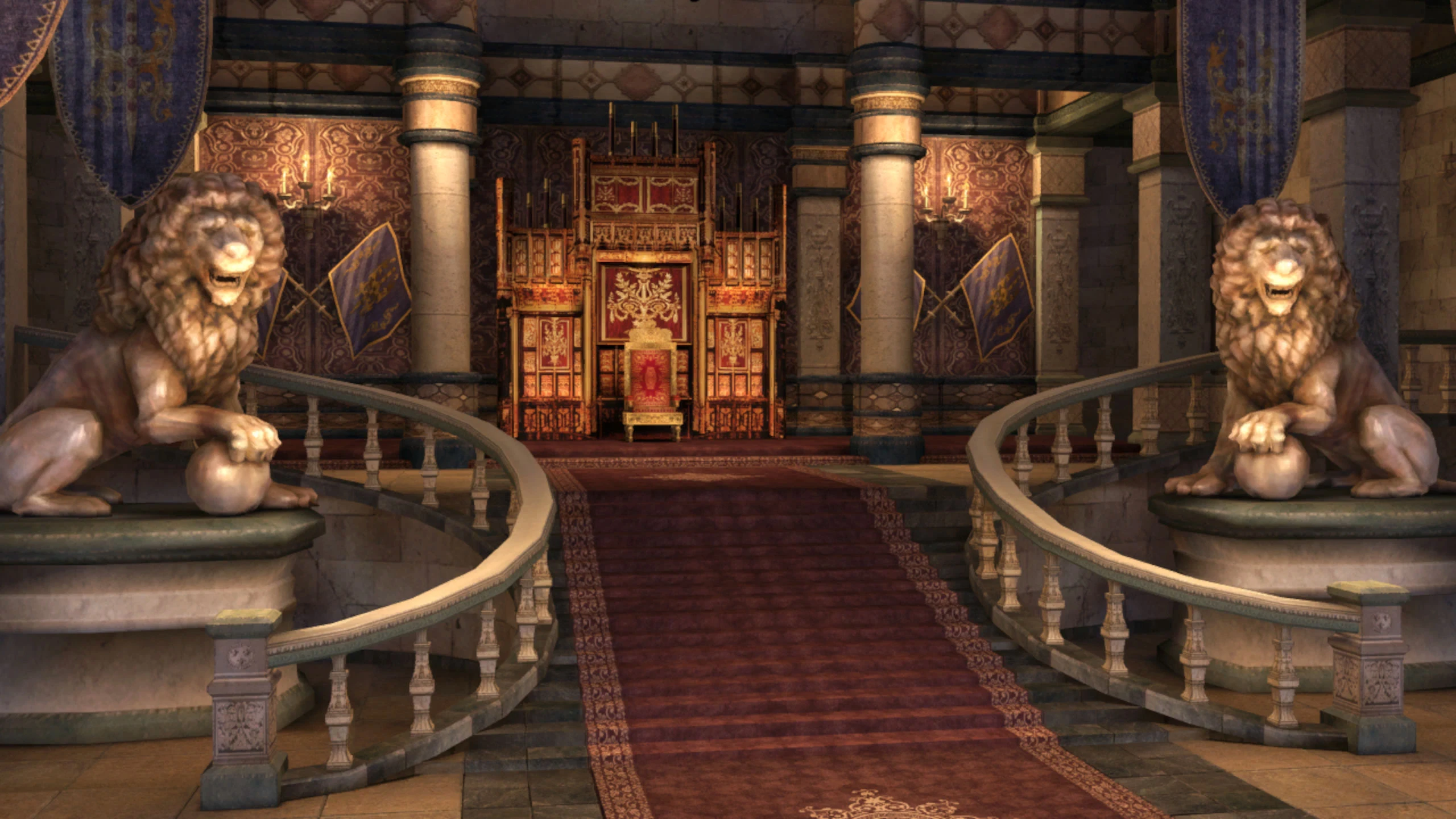 Castle Throne Room Background