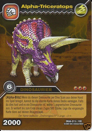 Dinosaur King Alpha Dinosaurs Cards