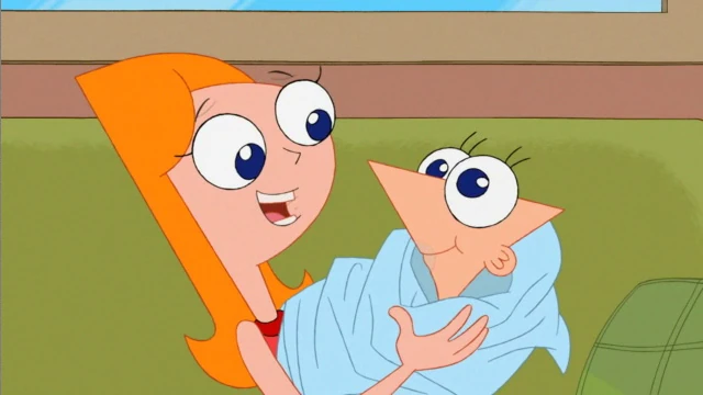 Phineas y ferb y Perry candace de bebés - Imagui