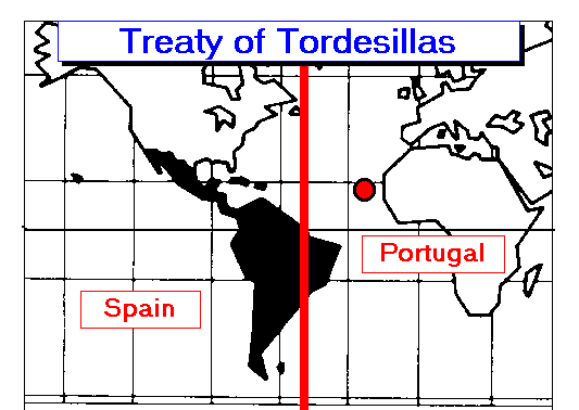 Treaty of Tordesillas (1494) - Hist140 Wiki