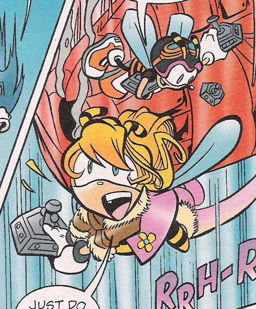 Saffron Bee - Mobius Encyclopaedia - Sonic the Hedgehog Comics - Wikia