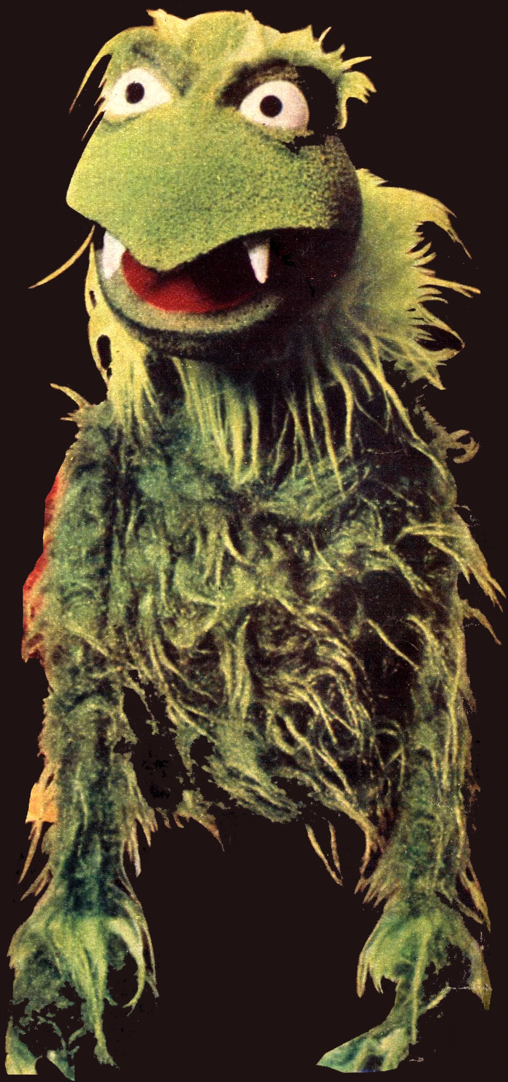 Green frackle puppet