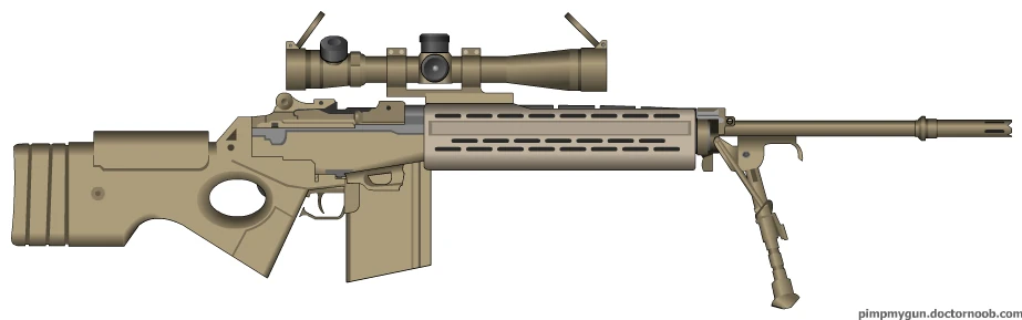 Image - M5A2 Enhanced Marksman Rifle (EMR).jpg - Pimp My Gun Wiki