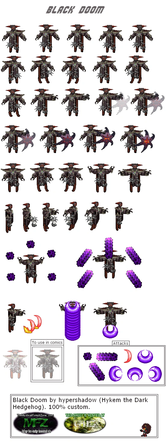 Image - Black Doom Sprites.png - Sonic News Network, the Sonic Wiki