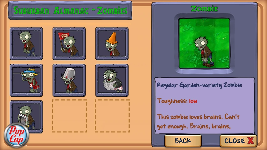 Image - Almanac Zombie Page 1.jpg - Plants vs. Zombies Wiki, the free ...