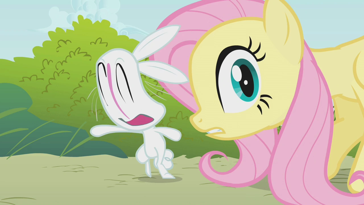 Image - Fluttershy Angel smear S1E07.png - My Little Pony Friendship is ...