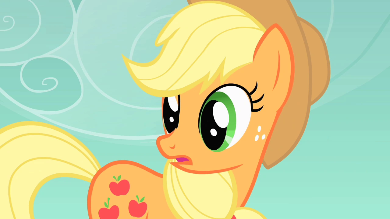 Image - Applejack looking back worried S01E19.png - My Little Pony ...
