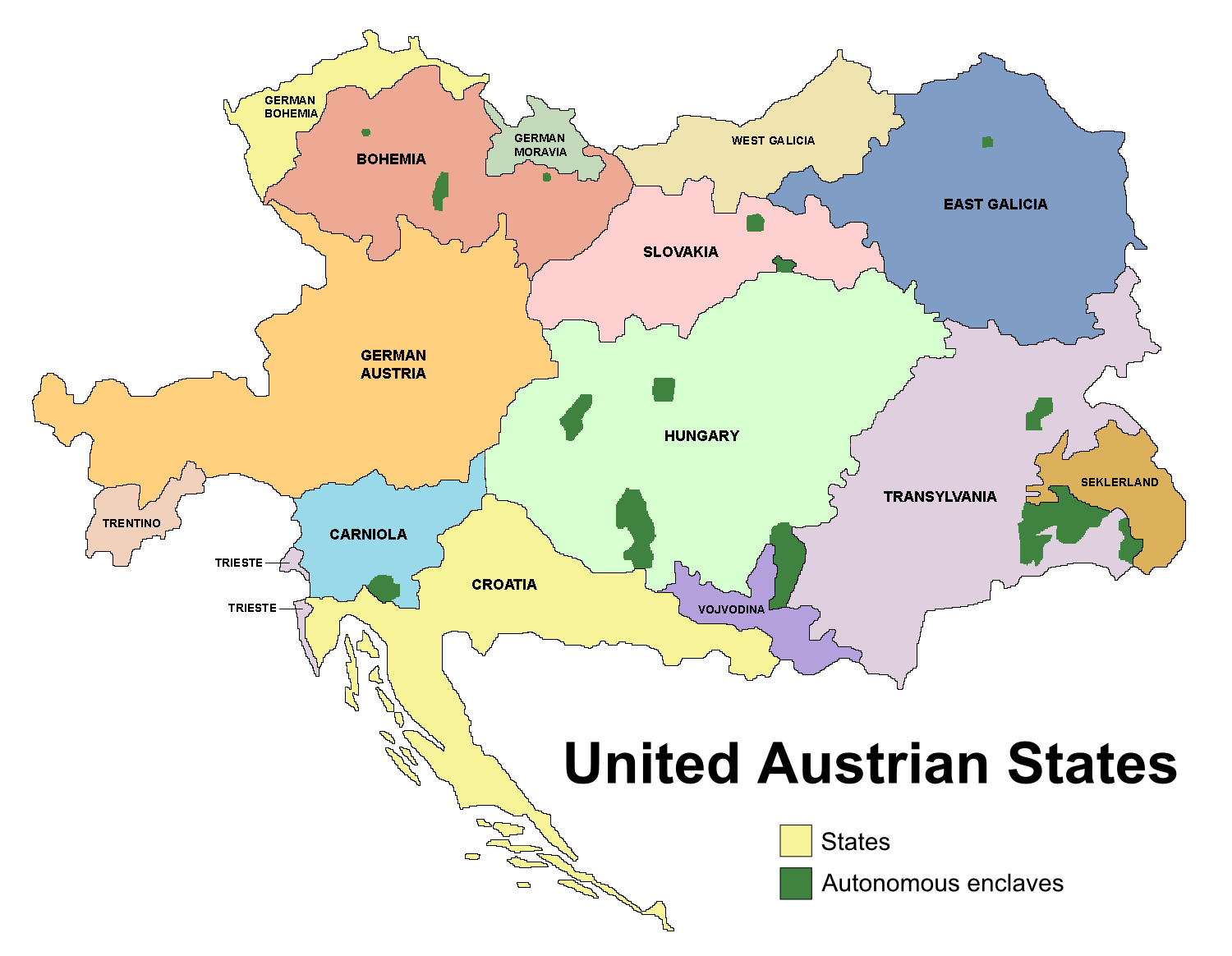 Austria States Map