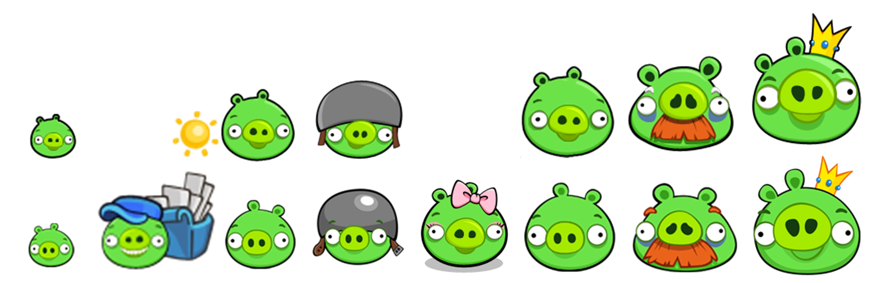 Image - Pigs all classic modern.png - Angry Birds Wiki