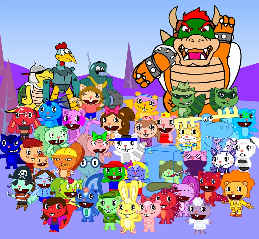 Image - Htf adventures all cast by htfmegaman-d4y7nrg.png - Happy Tree ...