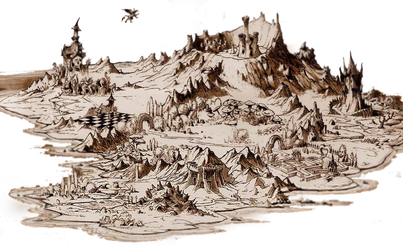 Image - Wonderland Map 800 copy.png - Alice in Wonderland Wiki