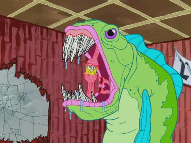 Image - Fluffy about to eat SpongeBob..png - Encyclopedia SpongeBobia ...