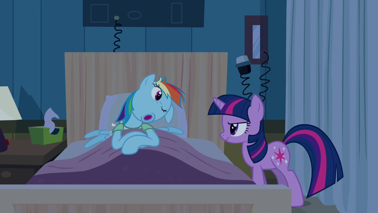 Image - Rainbow Dash pretending to sleep S2E16.png - My Little Pony ...