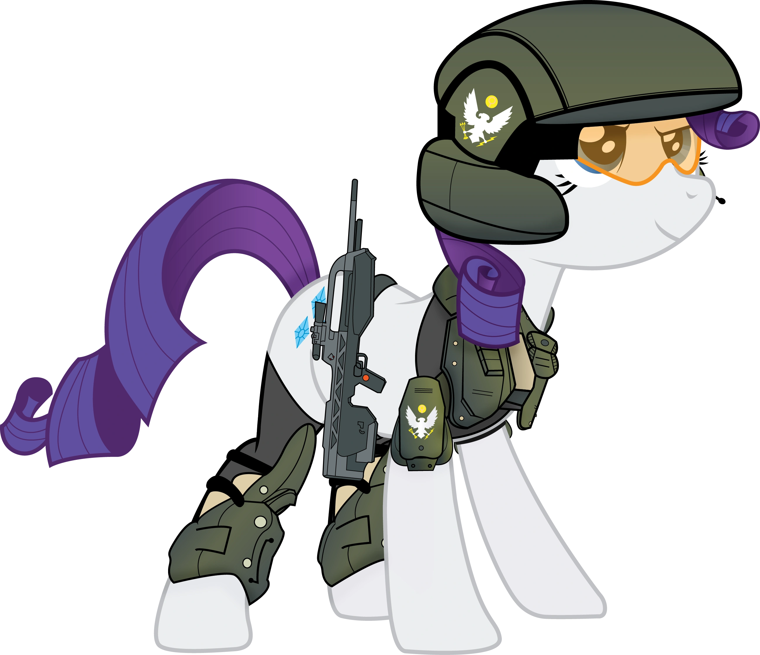 Image - FANMADE UNSC marine Rarity vector.png - My Little Pony ...