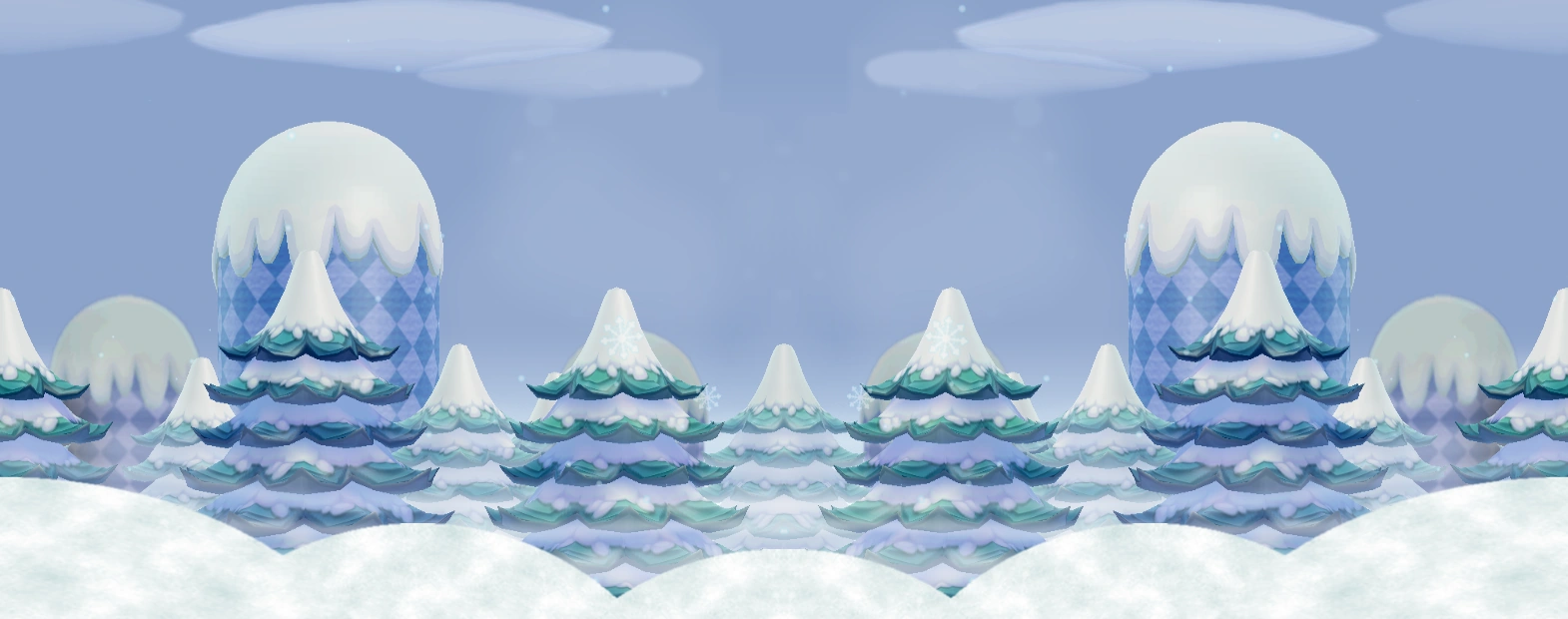 Image - Snow Background NSMBW.png - Fantendo, the Video Game Fanon Wiki