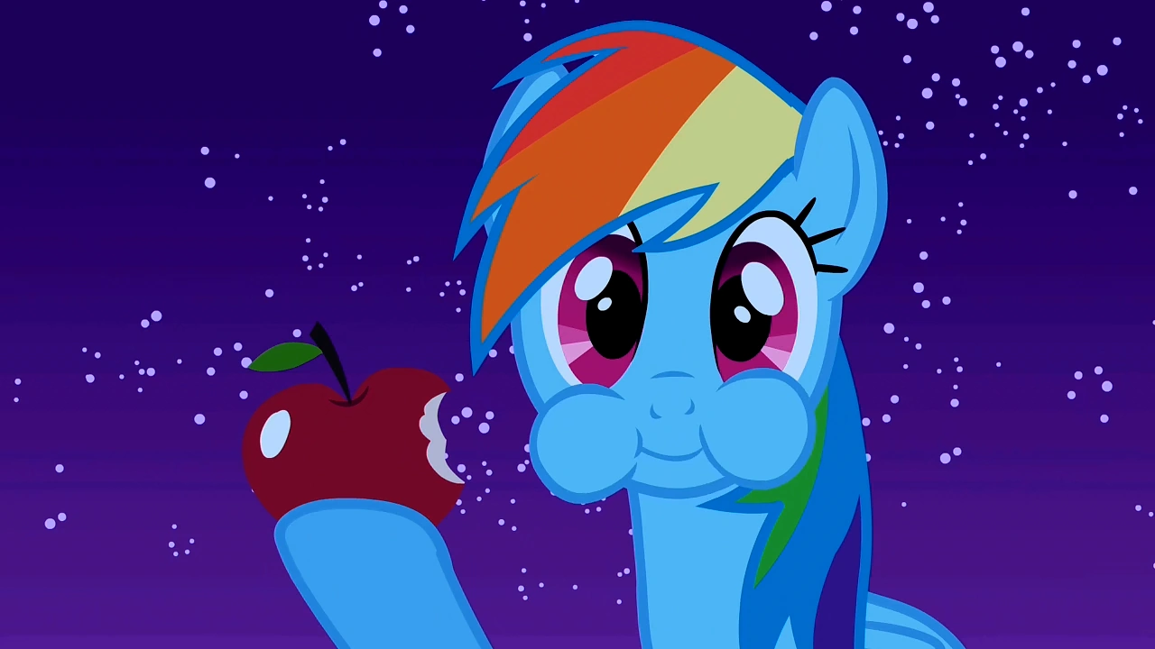 Image - Rainbow Dash eating S1E24.png - My Little Pony Friendship is ...