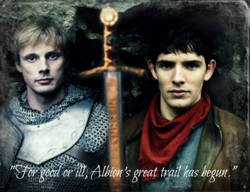 Image - Arthur,Excalibur,Merlin.jpg - Merlin Wiki - BBC TV Series