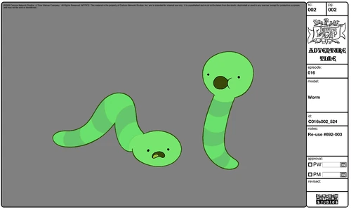 Image - Modelsheet worm.png - The Adventure Time Wiki. Mathematical!