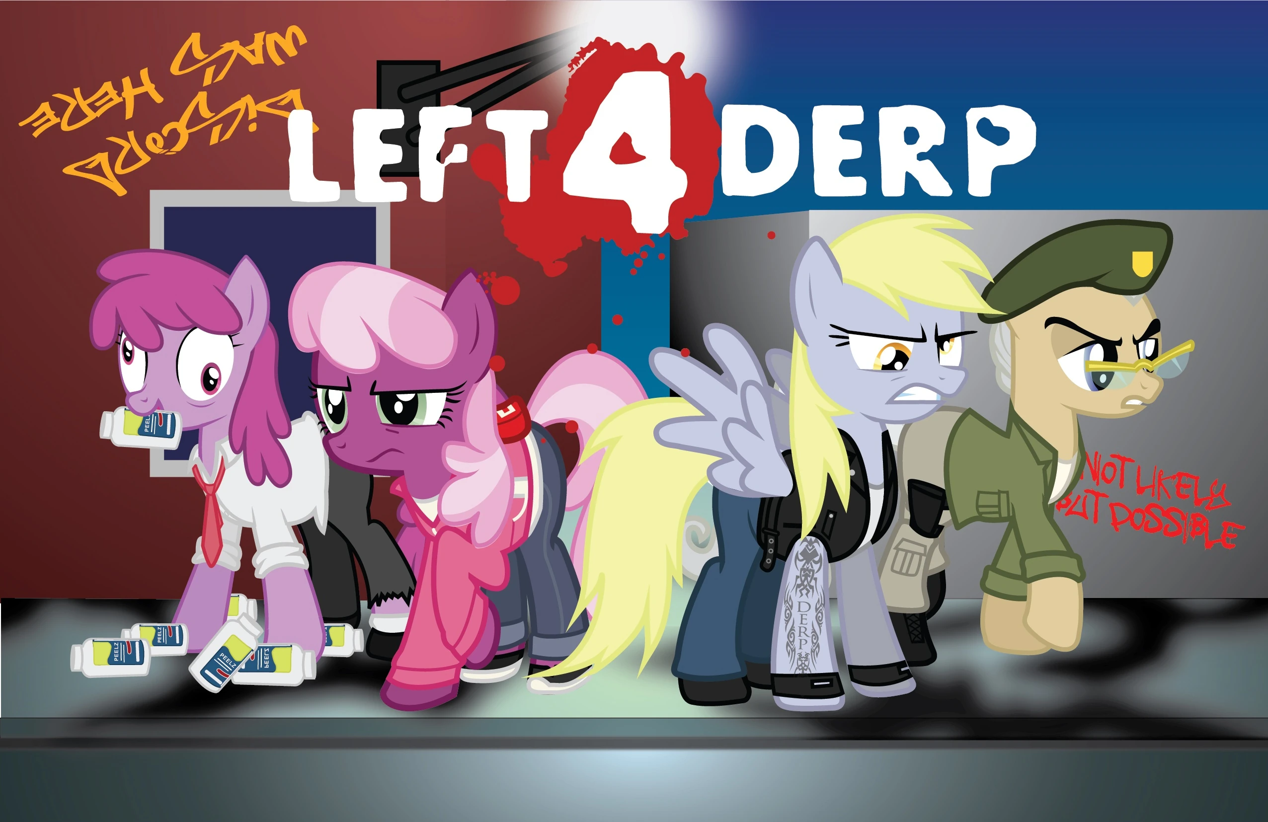 Image - Left 4 Derp by artist-smashinator.jpg - My Little Pony Fan ...