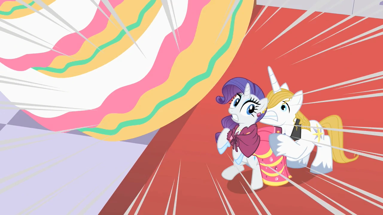 Image - Blueblood uses Rarity as pony shield S01E26.png - My Little ...
