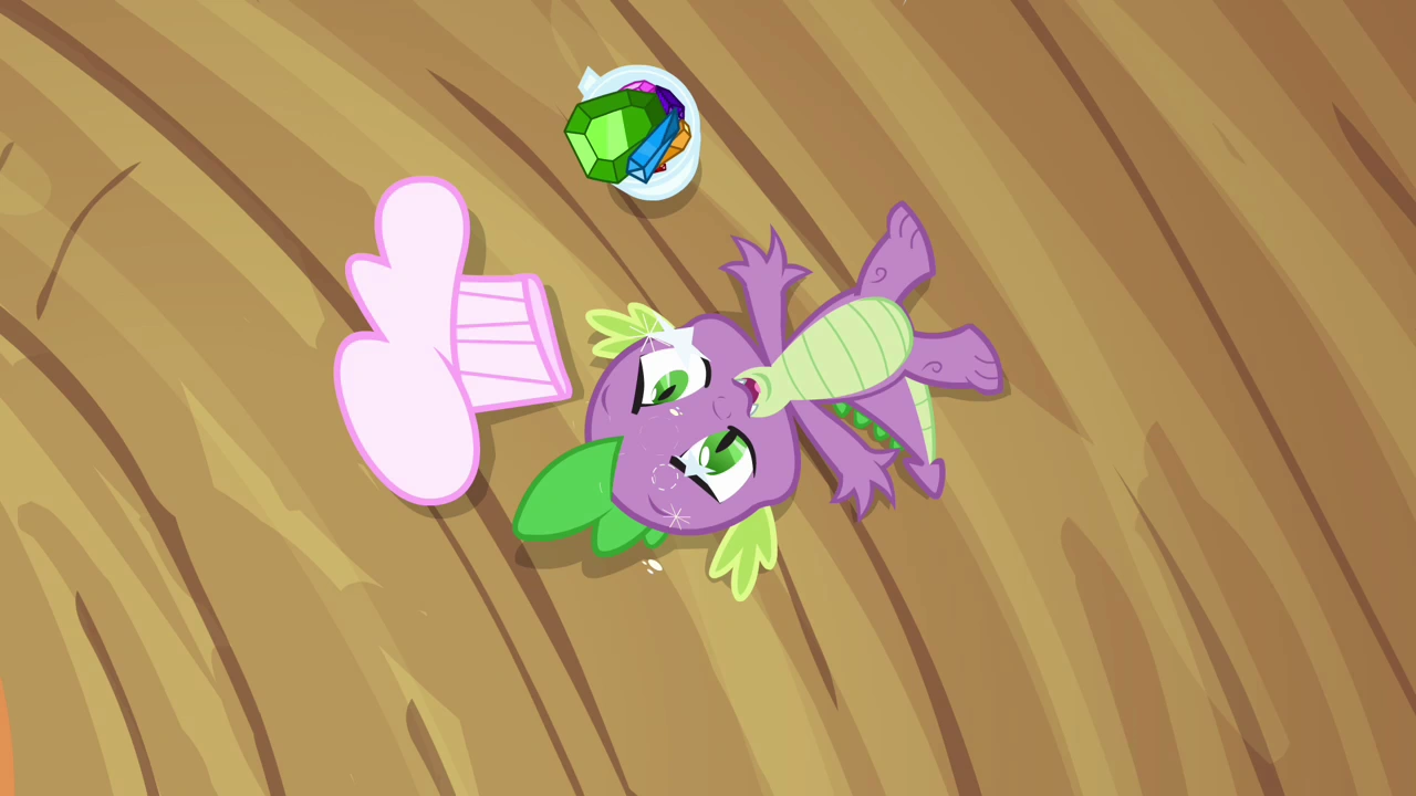Image - Spike lying on the ground feeling dizzy S3E11.png - My Little ...