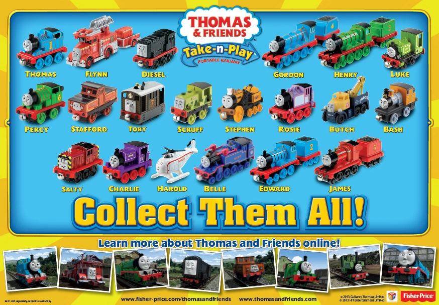 Image - Take-n-Play2013CollectorPoster.png - Thomas the Tank Engine Wikia
