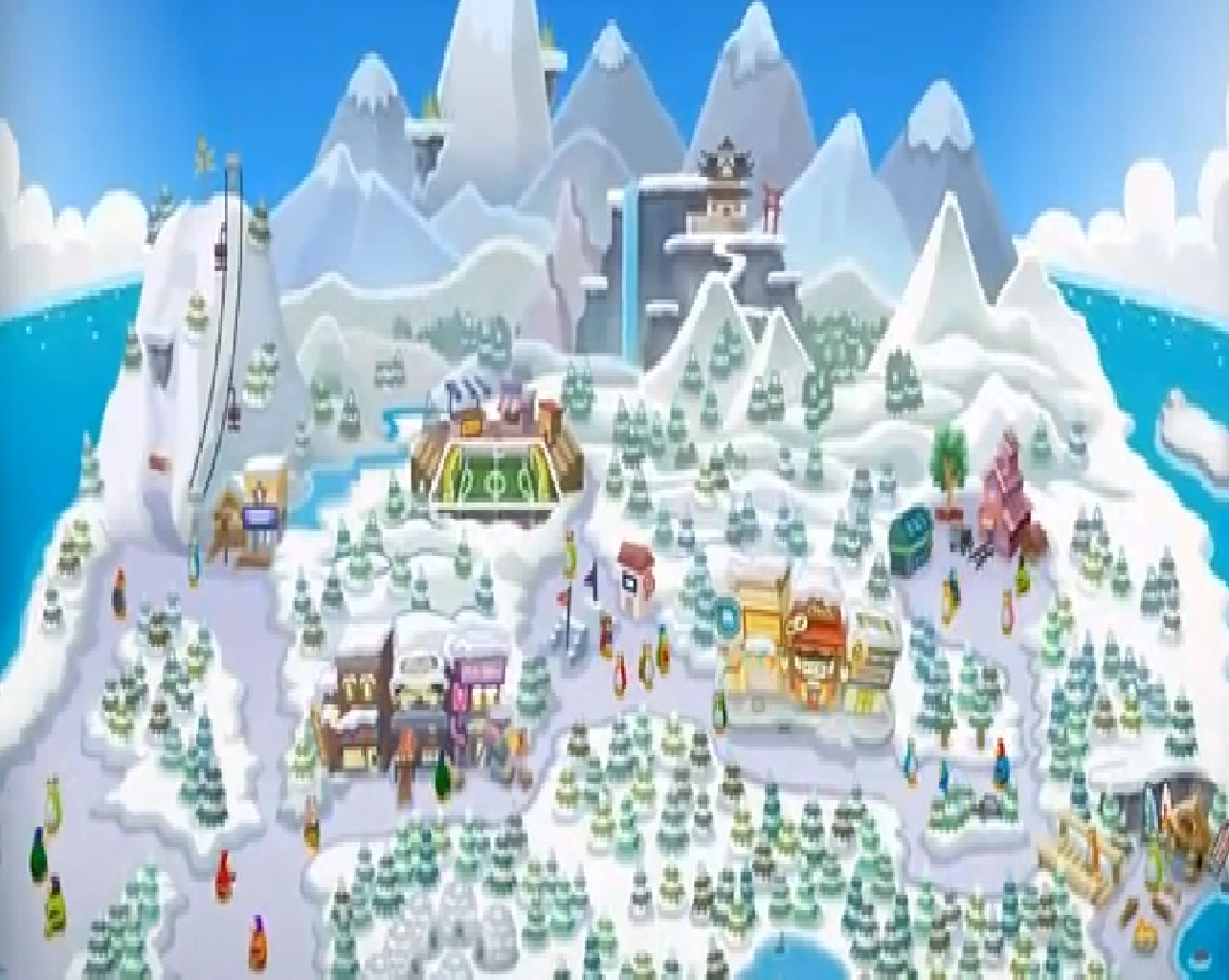 Club Penguin Map