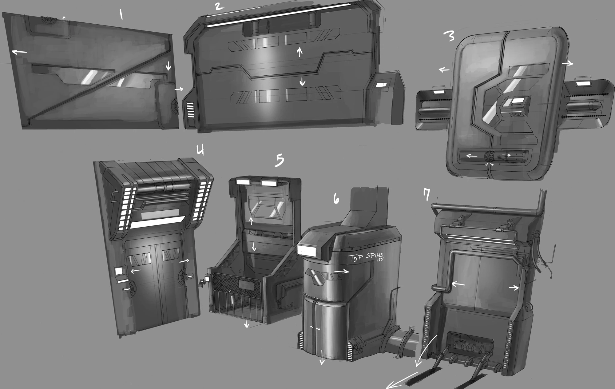 Sci fi door, Spaceship interior, Sci fi props