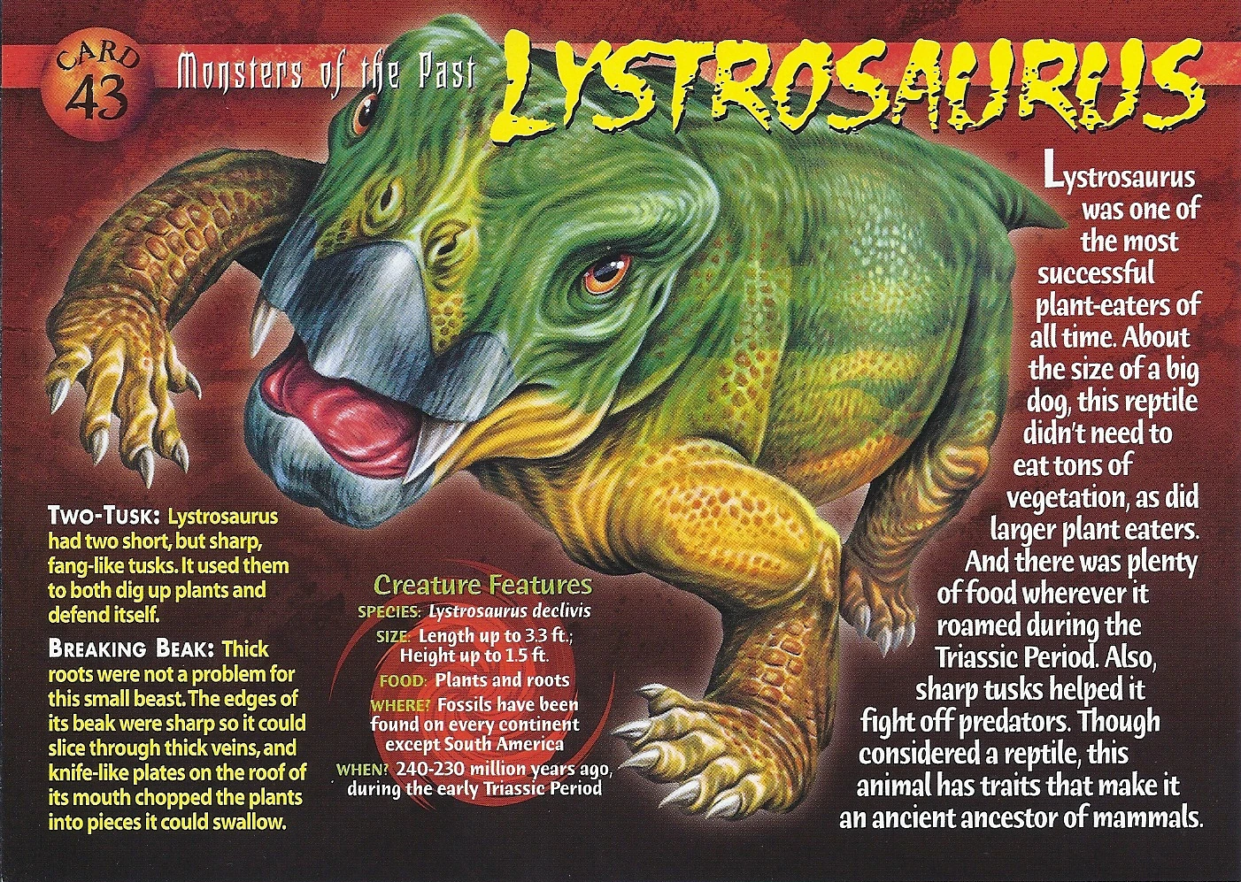 Lystrosaurus - Wierd N'wild Creatures Wiki