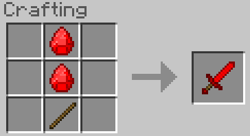 Minecraft Ruby Sword Real Version