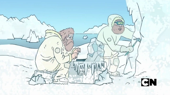 Frozen Computer Cartoon