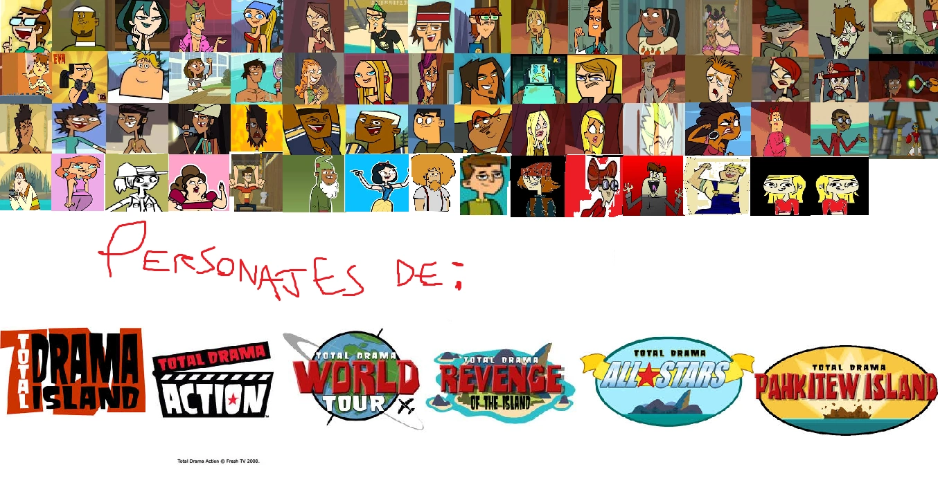 Imagen - Todos los personajes de Drama Total.png - Drama Total Wiki