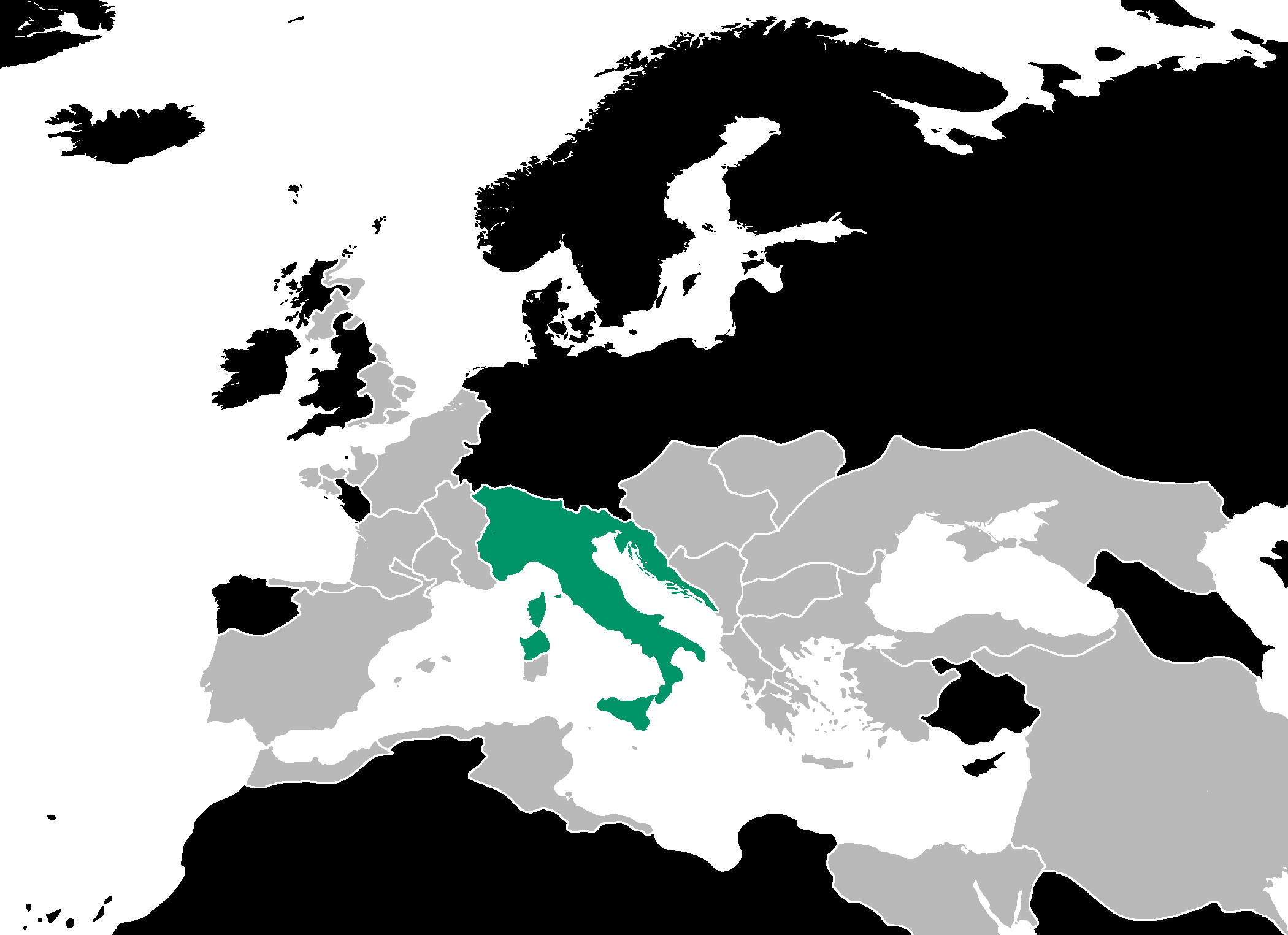 Kingdom of Italy (Medieval) (The Romans Abide) - Alternative History