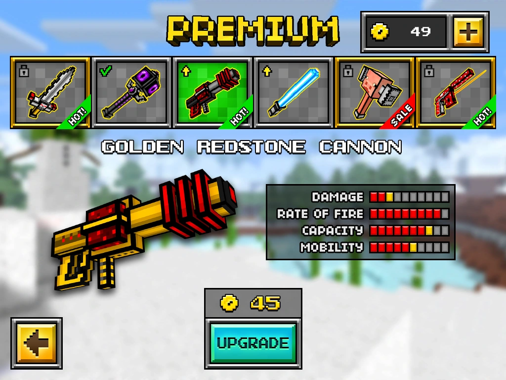 Golden Laser Cannon - Pixel Gun 3D Wiki