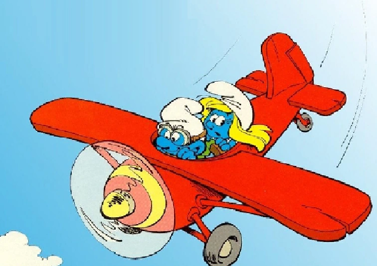 Image - Flying smurf smurfette smurfplane.png - Smurfs Fanon Wiki