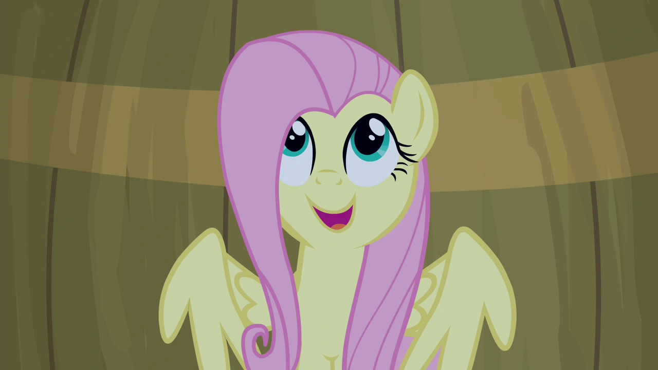 Image - Fluttershy singing inside a barrel S4E14.png - My Little Pony ...