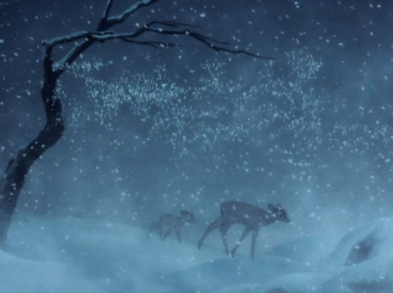 Image - Bambi and his mother in winter 2.png - DisneyWiki