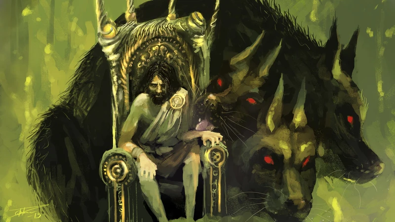 Image - Hades- hades and his three headed dog.jpg ...