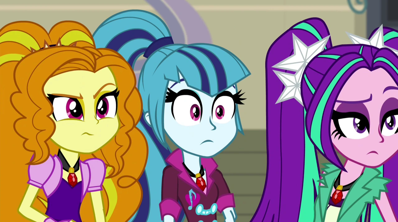 Image - The Dazzlings looking surprised EG2.png - My Little Pony ...