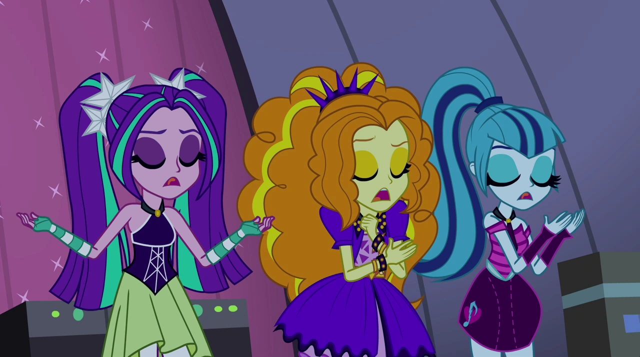 Image - The Dazzlings singing badly EG2.png - My Little Pony Friendship ...