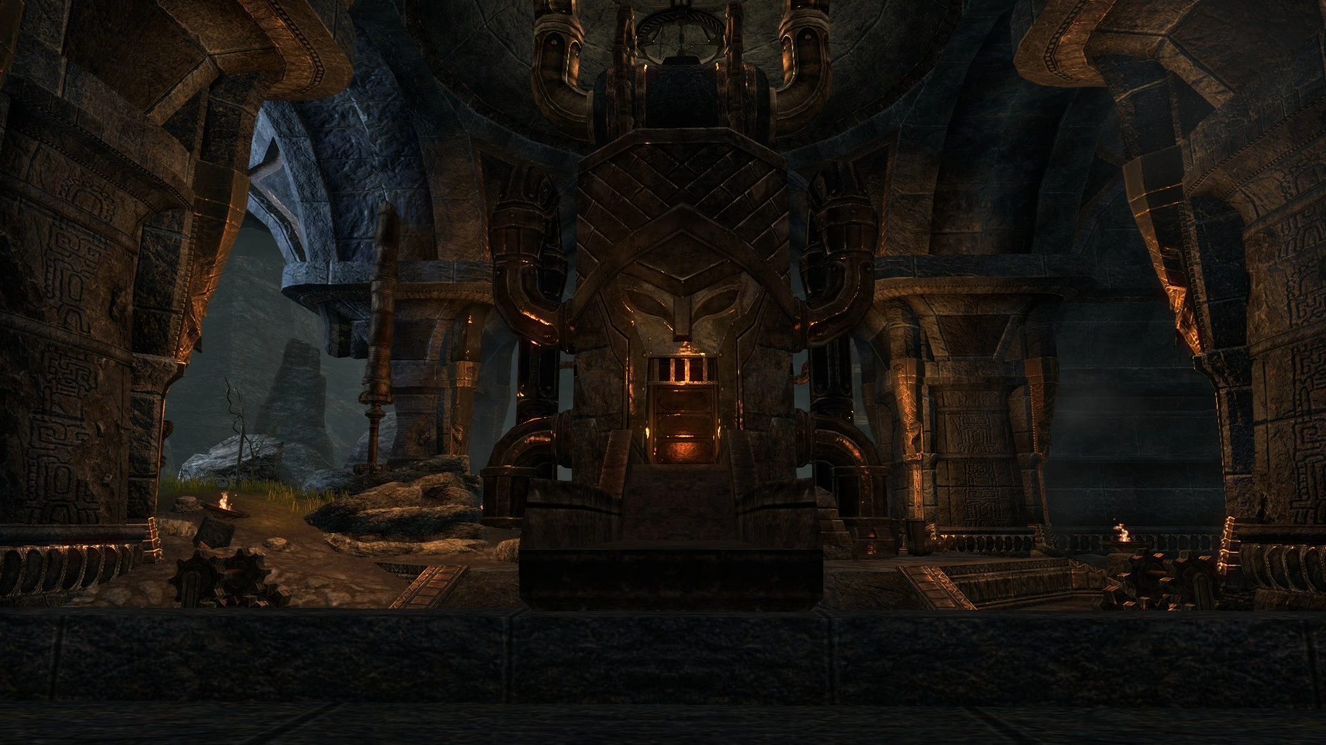 This. This is partly why I love this game. Dwemer ruin in Eastmarch ...