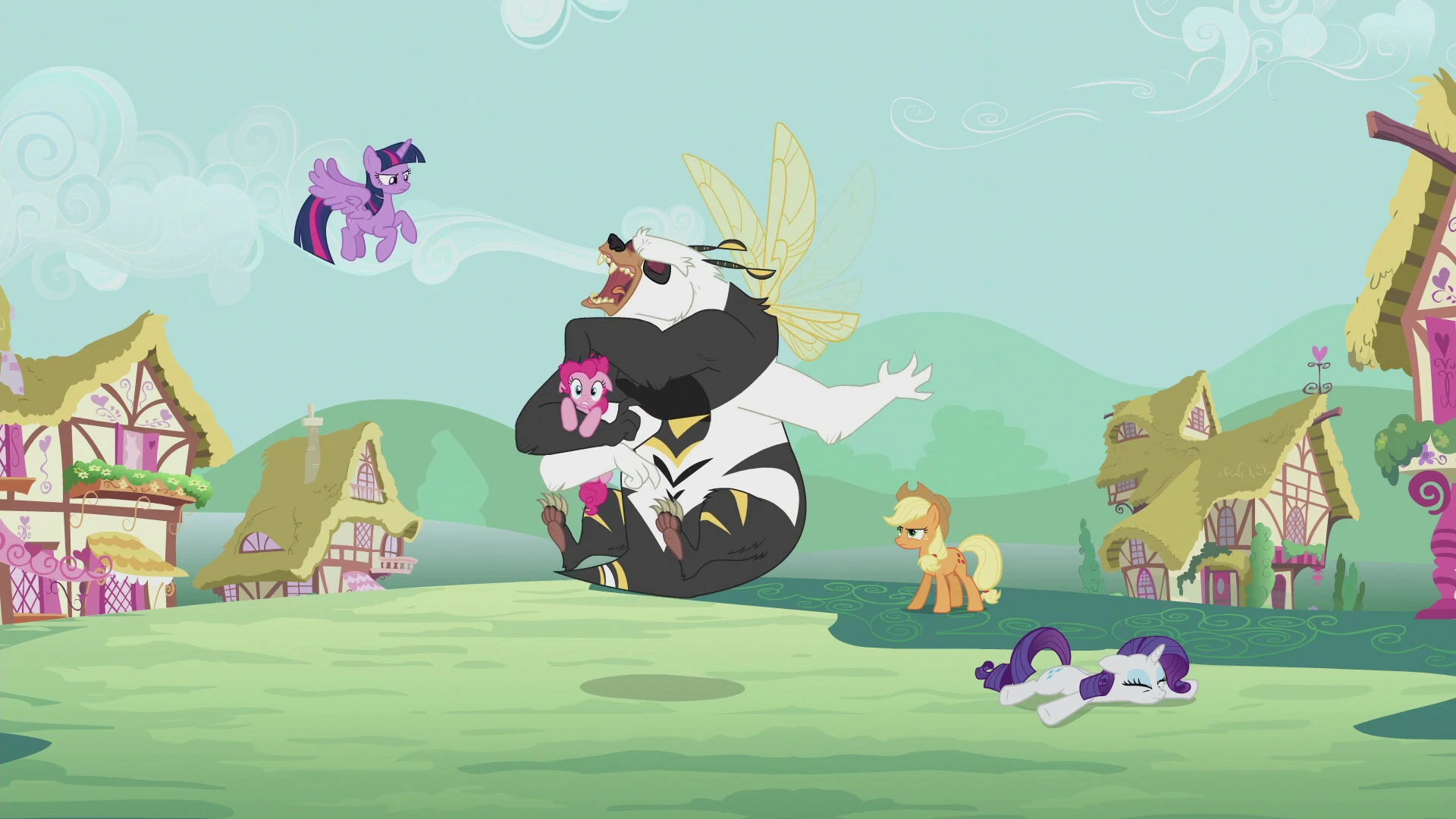 Image - Twilight and friends fighting the bugbear S5E9.png - My Little ...